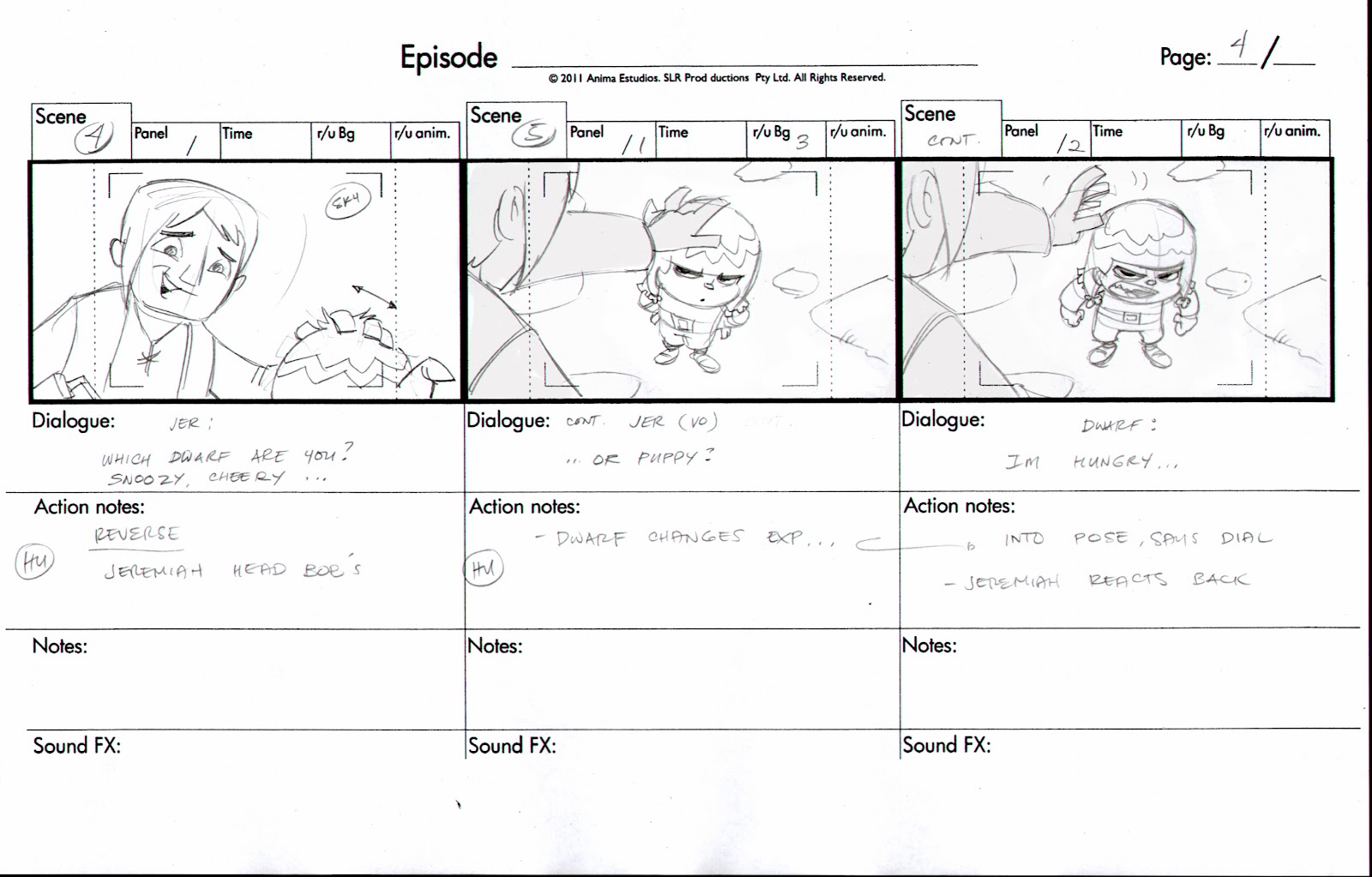 Story board work by Golden Street Animation: These are examples of the ...