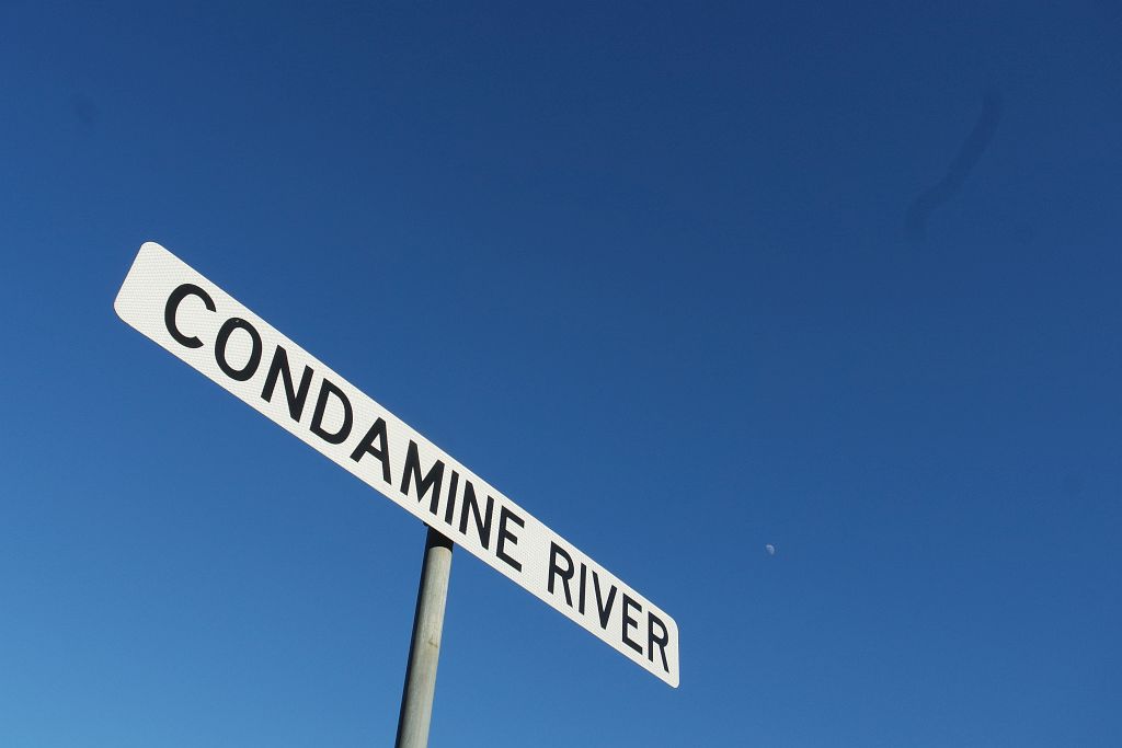 Jim Hodge's picture trail.: Condamine river.