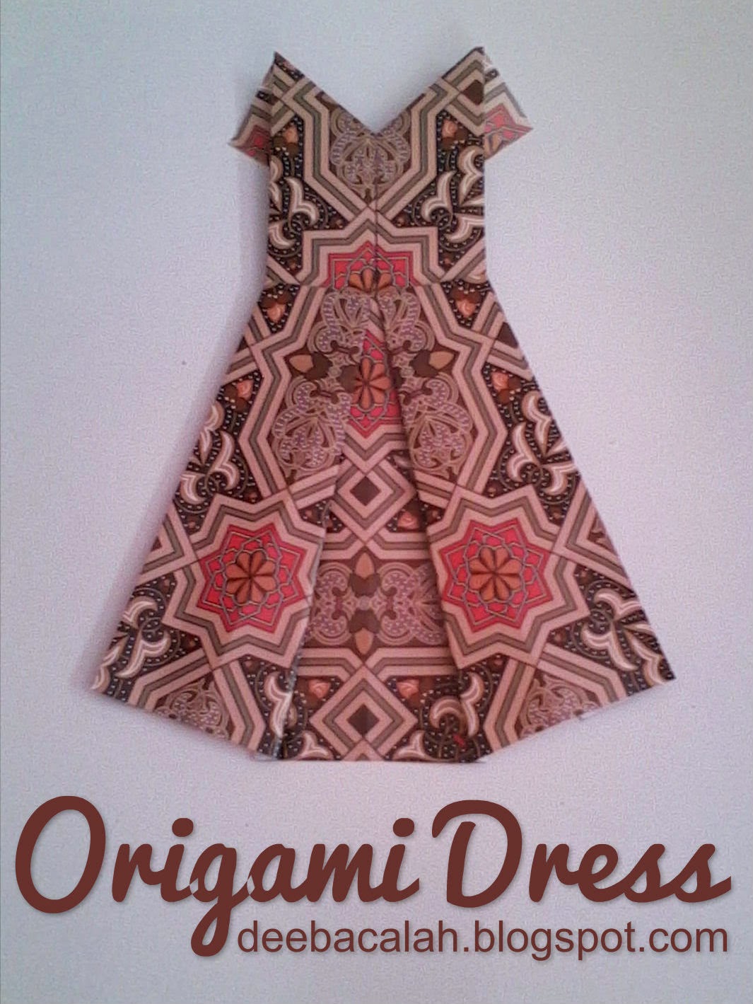 Craft Tutorial : How to Make an Origami Dress - Wid's World