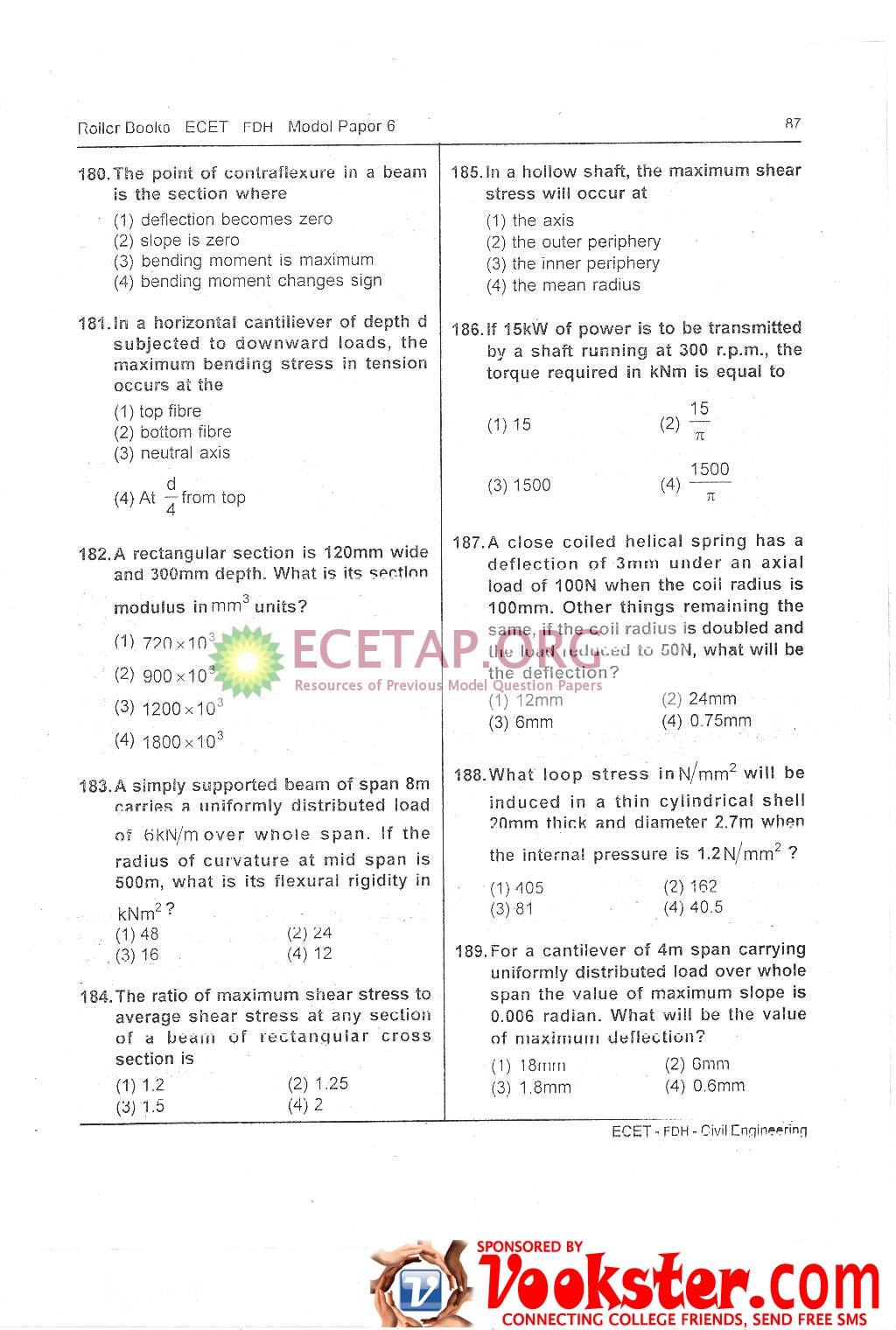 ECETAP - 2016, Previous, Model Papers, Question Papers EEE,ECE,SCE ...