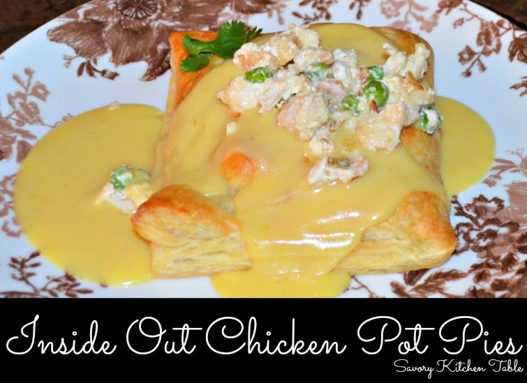 INSIDE OUT CHICKEN POT PIES*