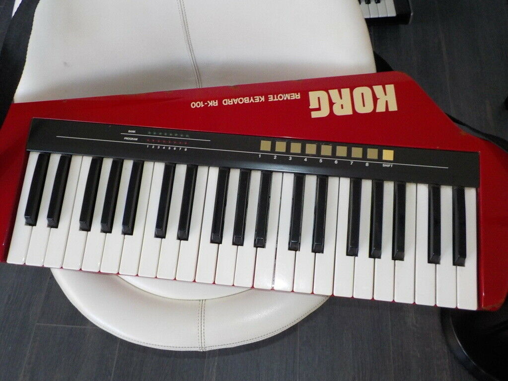 MATRIXSYNTH: KORG RK-100 Red Keytar Controller SN 002530