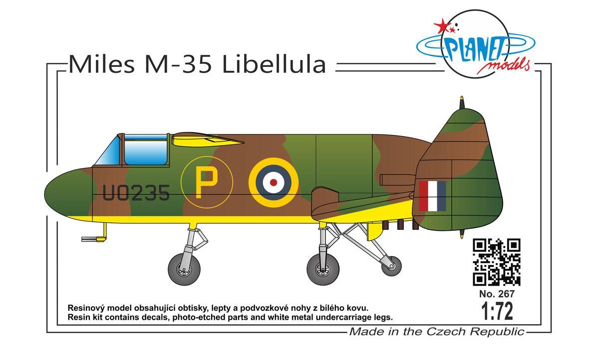 PLT267 Miles M.35 Libellula in 1/72 – finished model