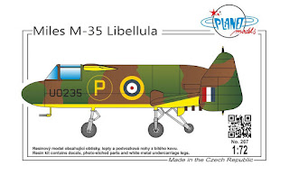PLT267 Miles M.35 Libellula in 1/72 – finished model