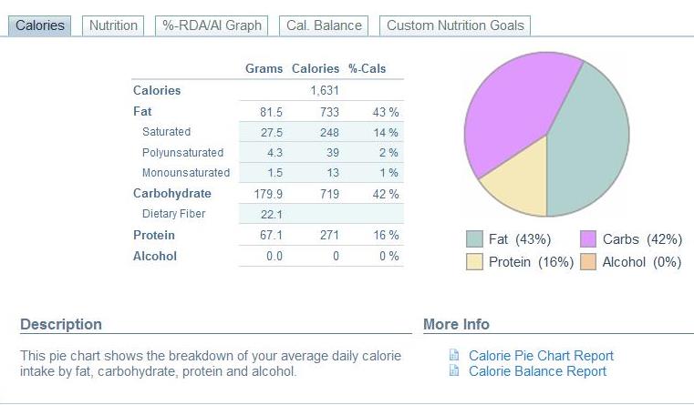 {#WIAW #13} Calorie Counter and Fitday.com Review