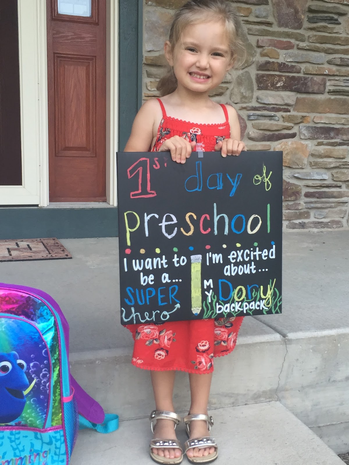 Sadie and Ryan's Blog: Abby's First Day of Preschool