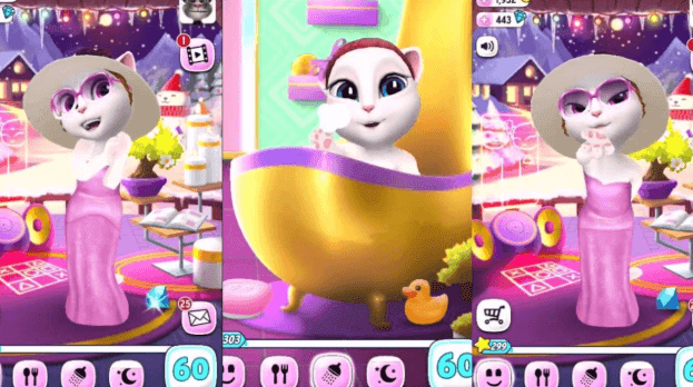 My Talking Angela MOD APK v4.1.4.372 Unlimited Coins and Gems - SURIGAME