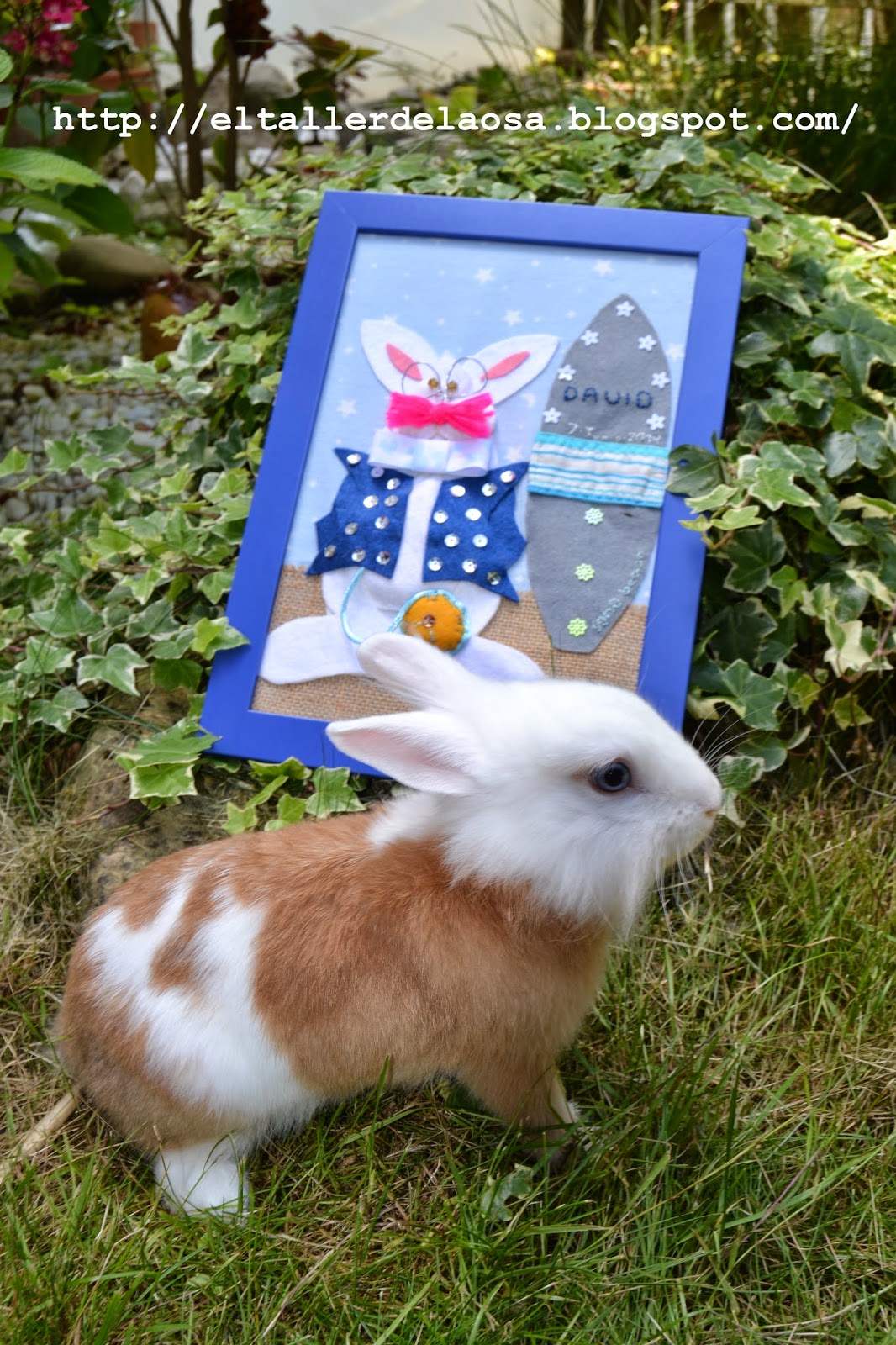 EL TALLER DE LA OSA: Cuadro de Conejo para David