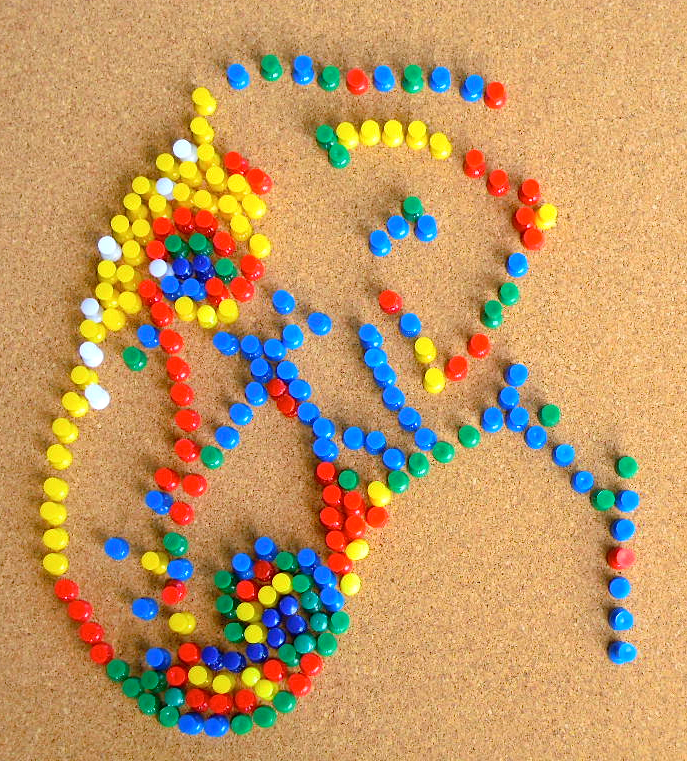 An Elephant a Day: Elephant No. 292: Push-Pin Art