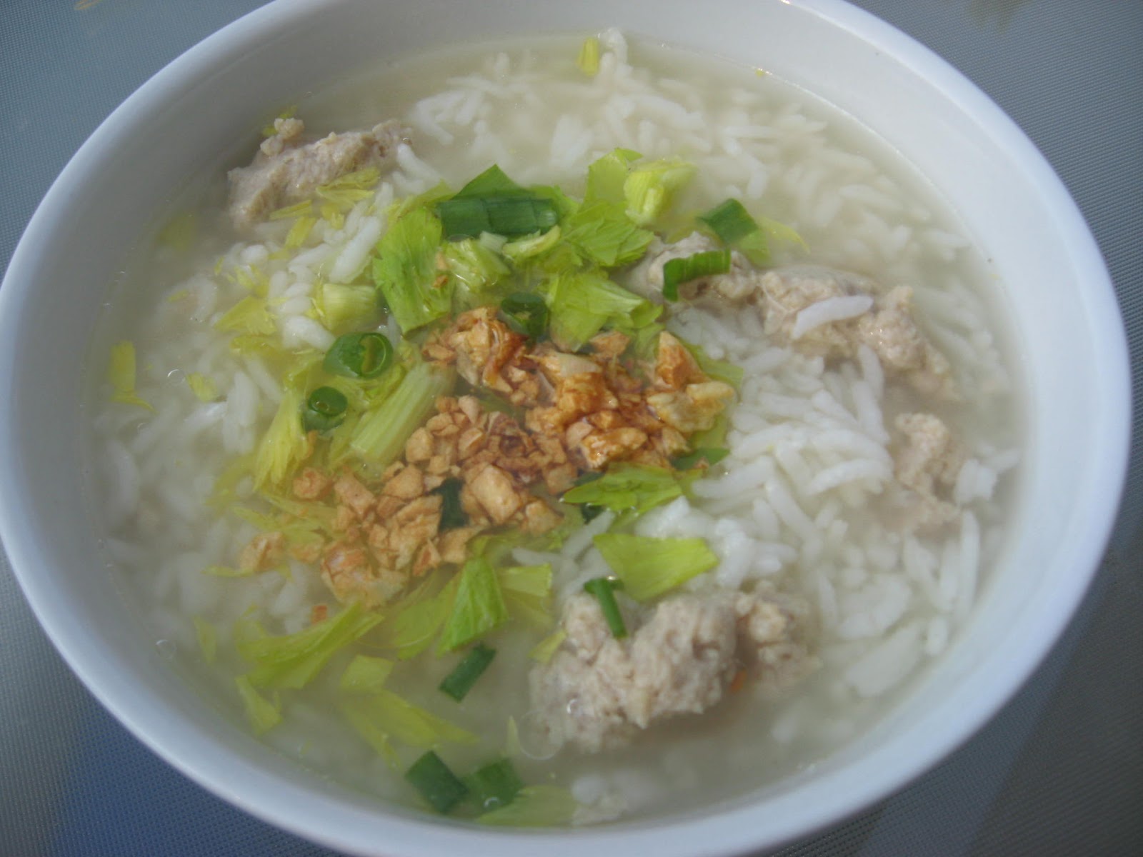 Modern Thai Food: Ground pork rice soup