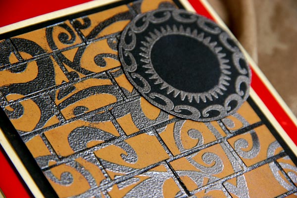 Club Scrap Creates: Tribal Brick Embossing Technique