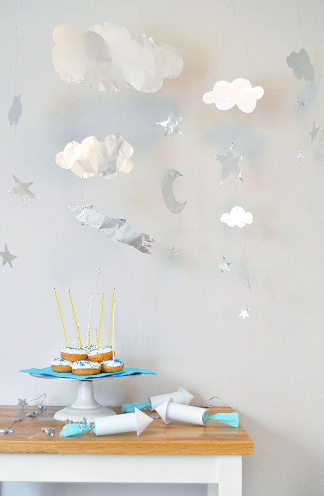 Snowdrop and Company: Foil Space Mobile