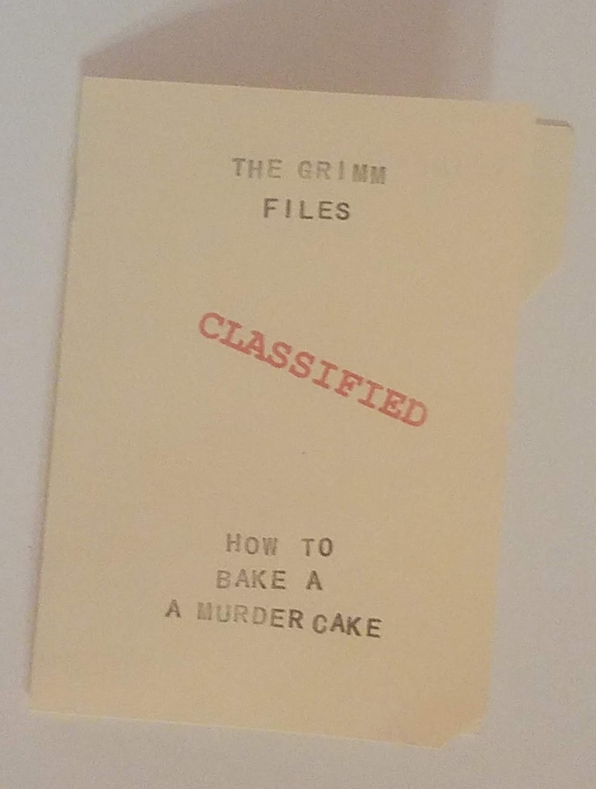 In Bed With Books: Review: The Grimm Files: How to Bake a Murder Cake