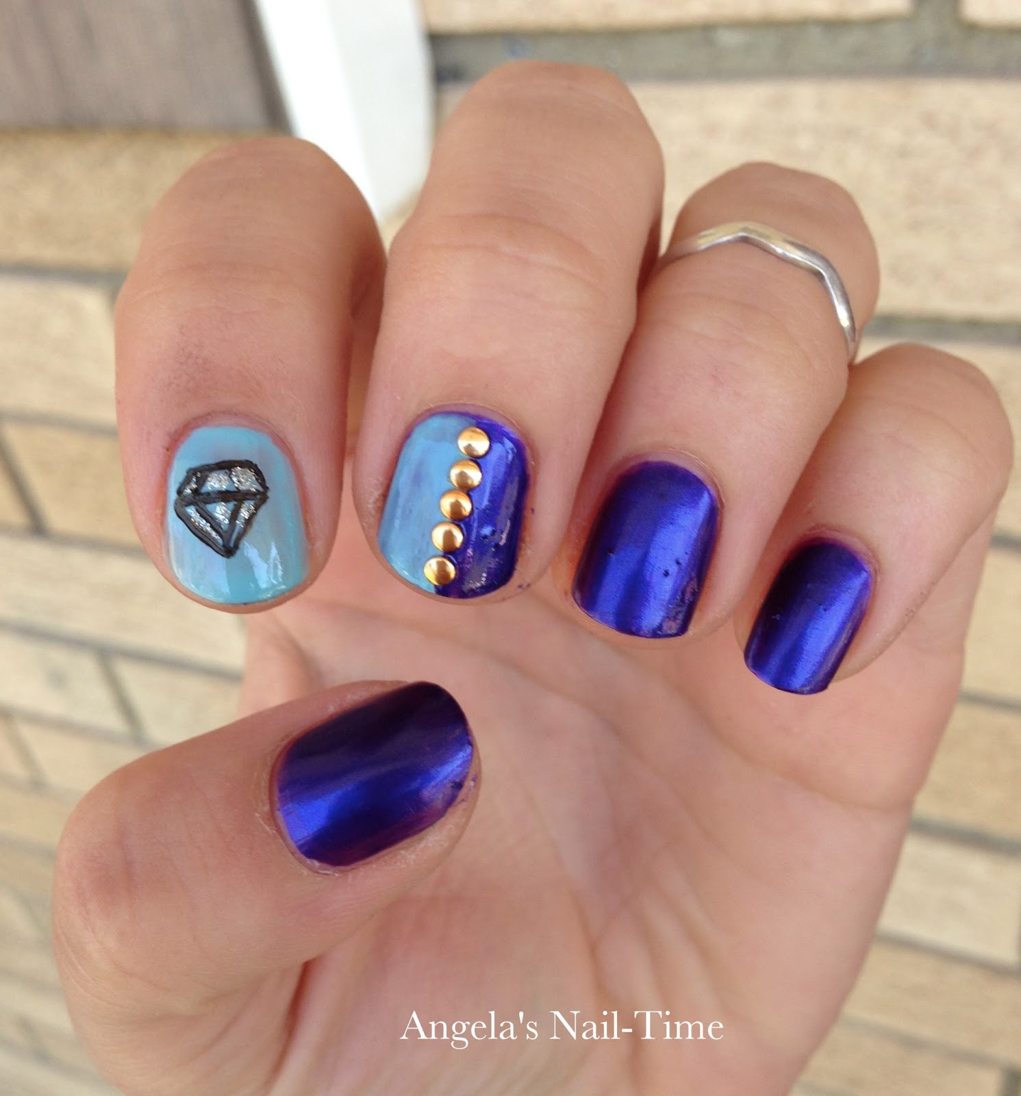 Angela's Nail-Time: Diamonds Are A Girl's Best Friend Nails