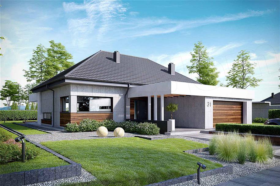 Moderna prizemna kuća.