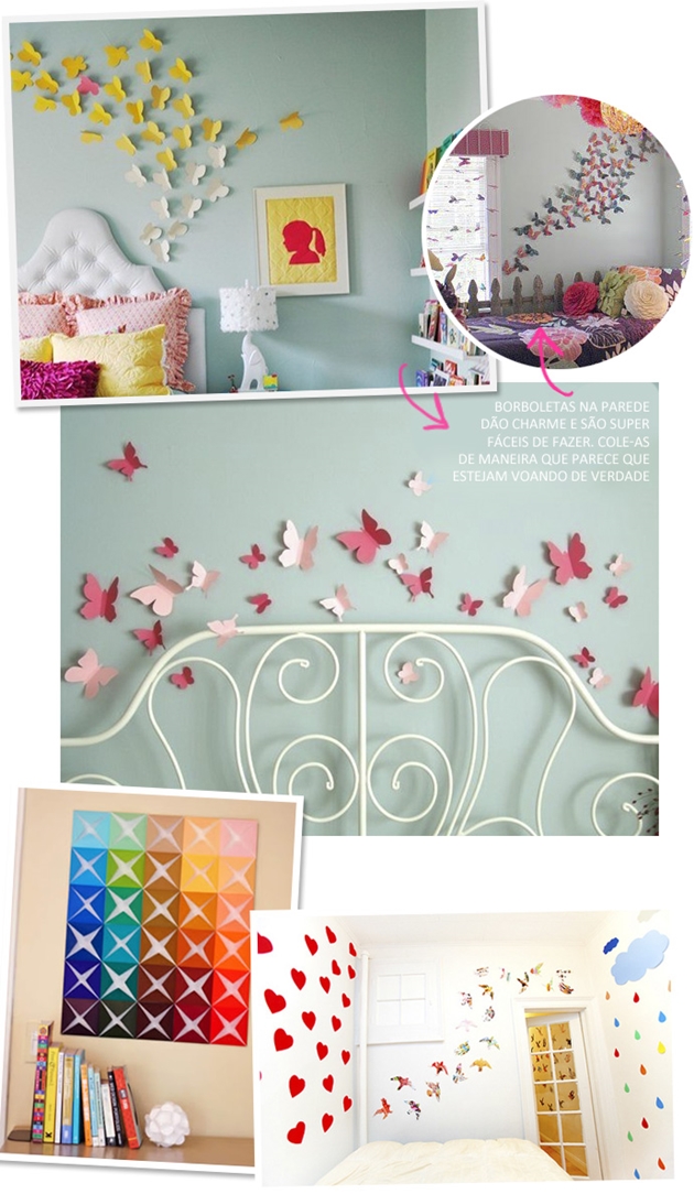 The Sweet Glamour: Decor: Decorando seu quarto com cartolina!