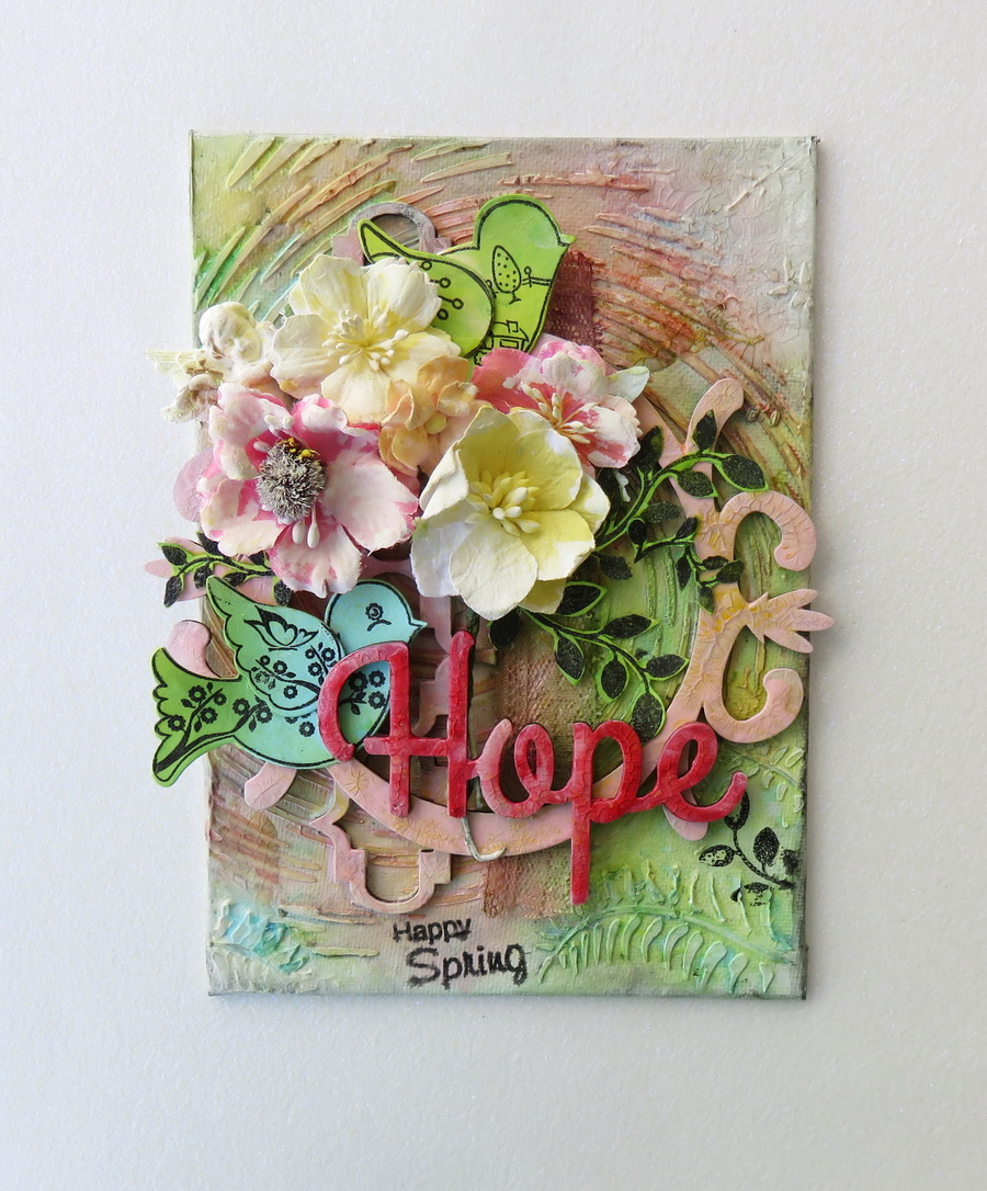 Tando Creative: Happy Spring canvas with Irit