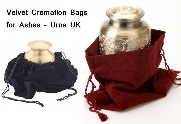 Shop Velvet Cremation Bags and Urn Pouch For Ashes Appropriate To ...
