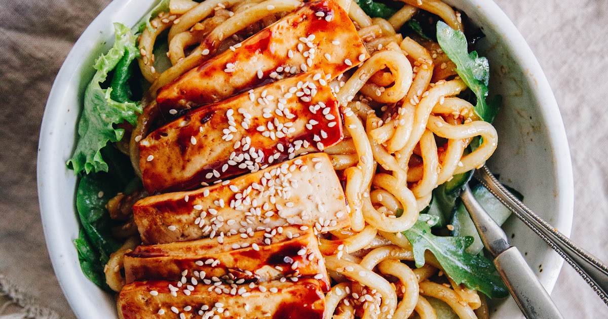 This Rawsome Vegan Life: SESAME UDON NOODLES with GREENS + SPICY TOFU