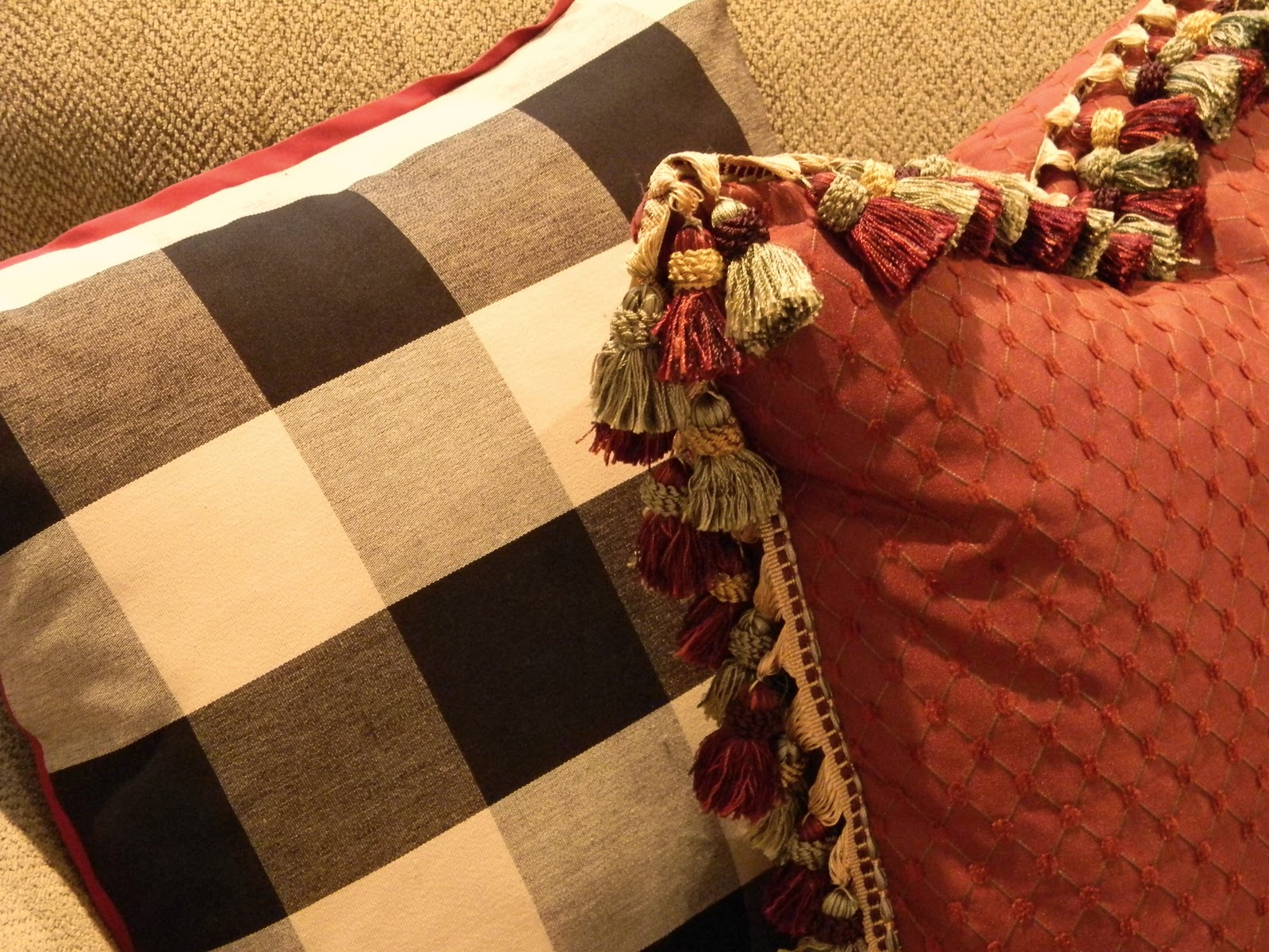 Forever Decorating!: Buffalo Check Pillows