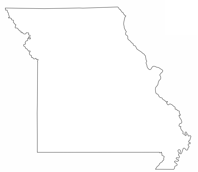Blog de Biologia: Missouri Outline Map
