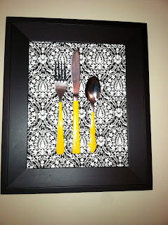 Paint Ideas: Flatware Framed Art for your Kitchen!