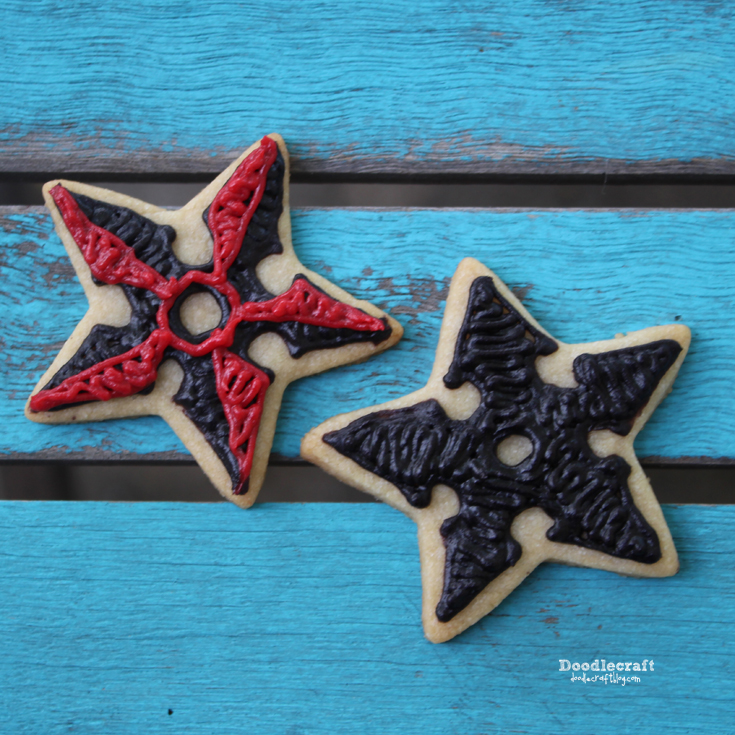 Ninja Star Sugar Cookies!