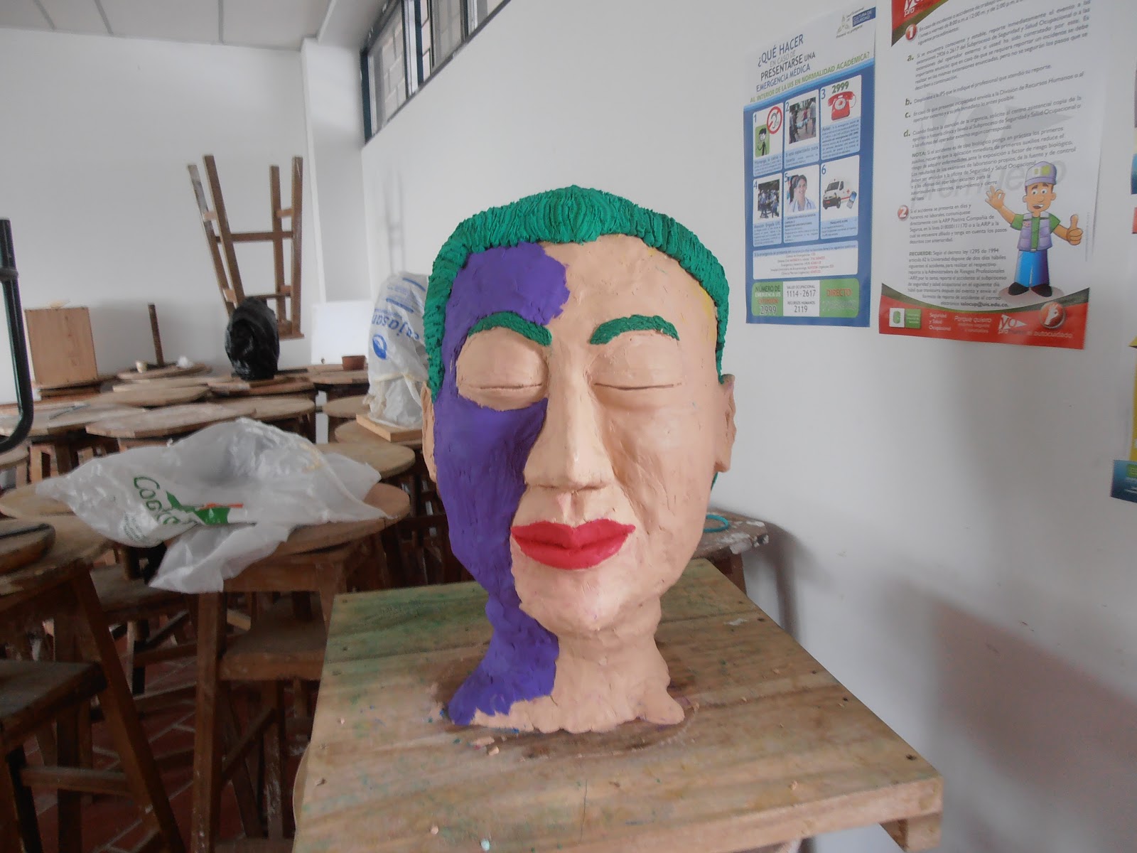MODELADO: MODELADO DEL ROSTRO EN ARCILLA Y EN PLATILINA ESTILO ARTE POP