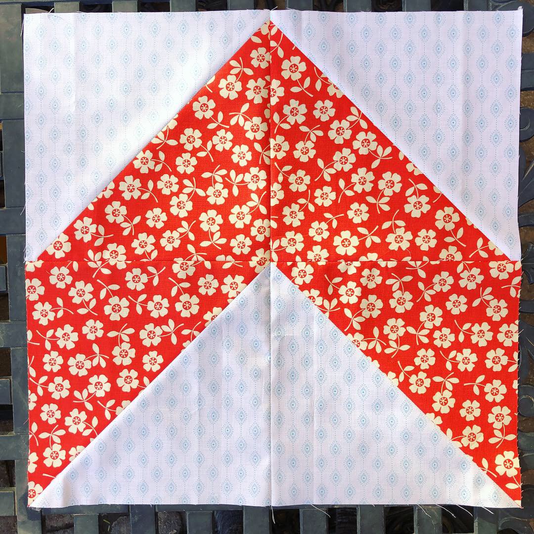 Splish Splash Stash: directional prints in a chevron block