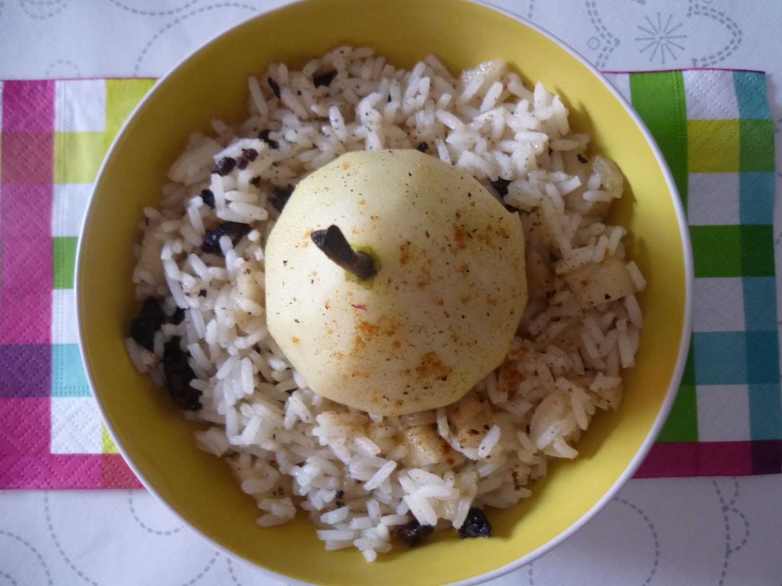 La Chef A: Peras rellenas con arroz y morcilla