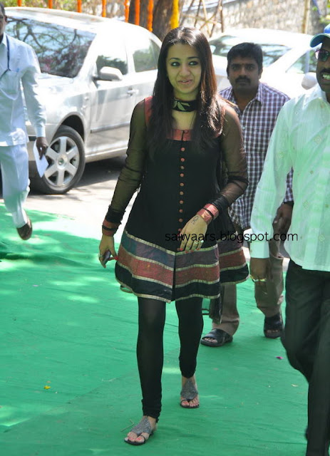 Trisha in Gorgeous Salwar Kameez - Indian Dresses