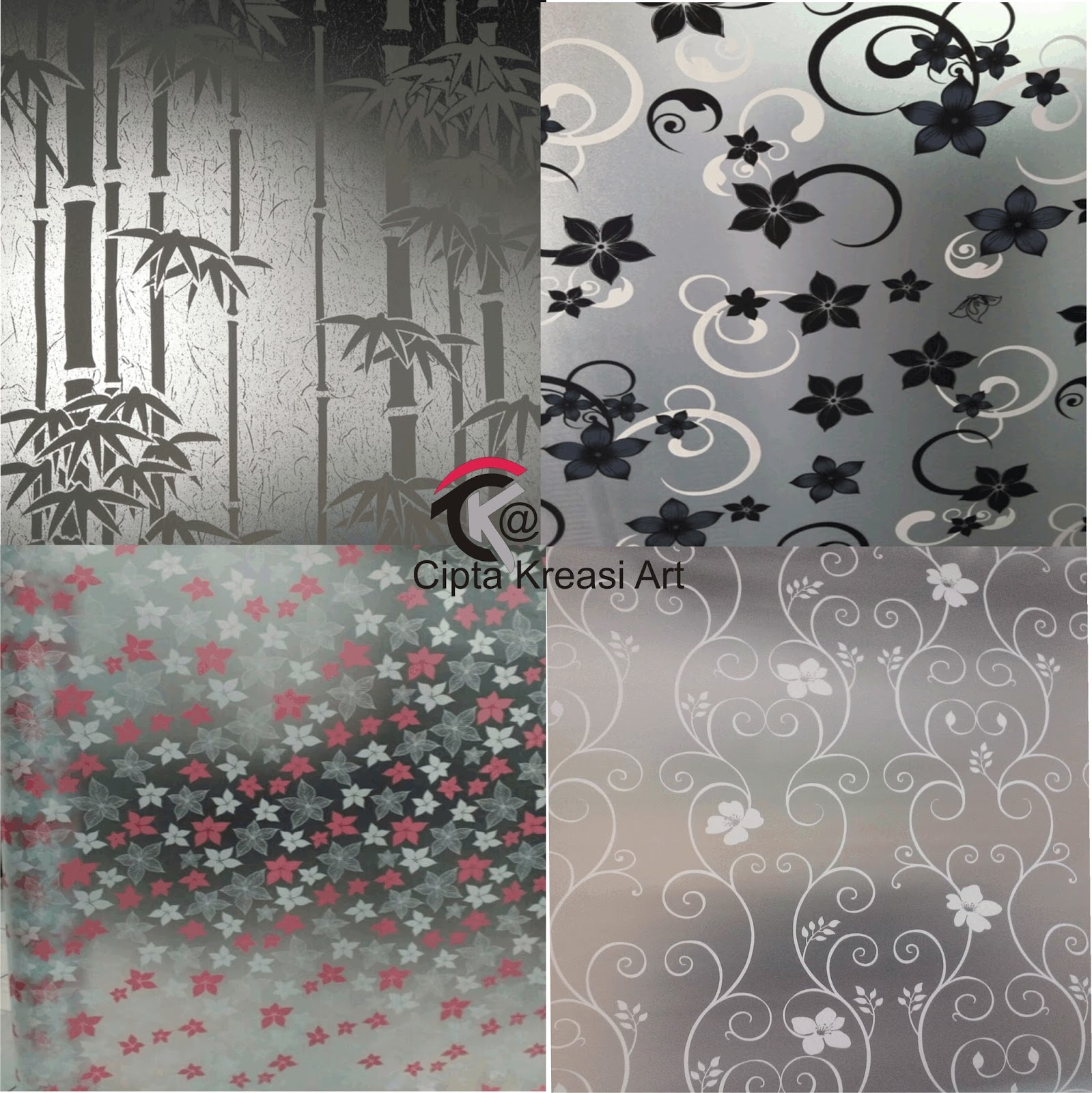 STIKER KACA/STICKER KACA MOTIF/STICKER SANDBLAST MOTIF