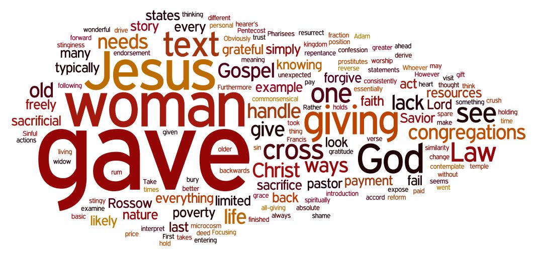 PM Notes: Preaching Commentary On Mark 12:41-44