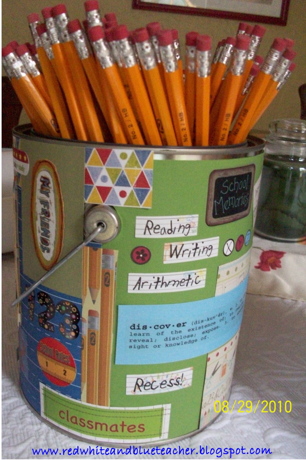 Red, White and Blue Teacher: Pencil Bouquet for the Teacher