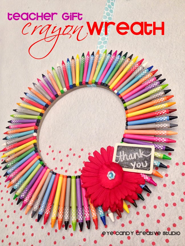 Eye Candy Creative Studio: DIY CRAFT :: Crayon Wreath