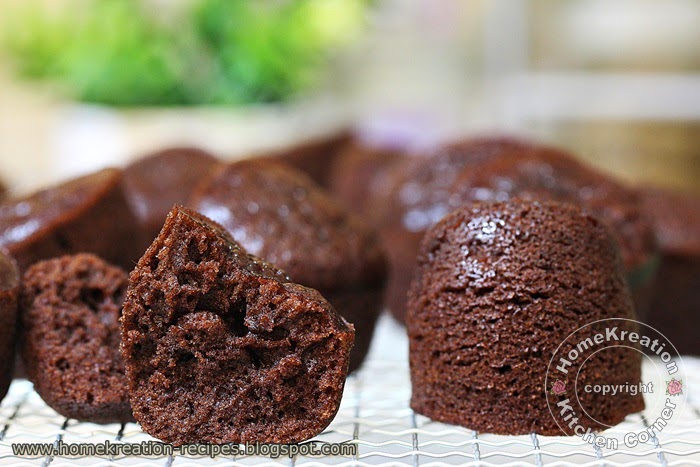 HomeKreation - Kitchen Corner: Apam Coklat (Steamed Chocolate Cups)
