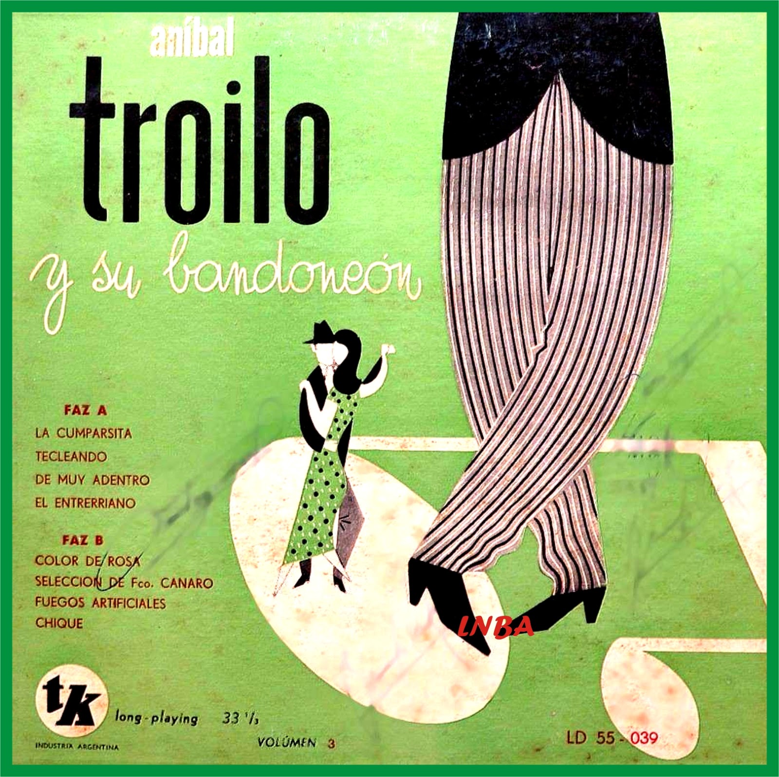 La nova Botica del Aleman.: Tango - Aníbal Troilo - Tercer LP en TK