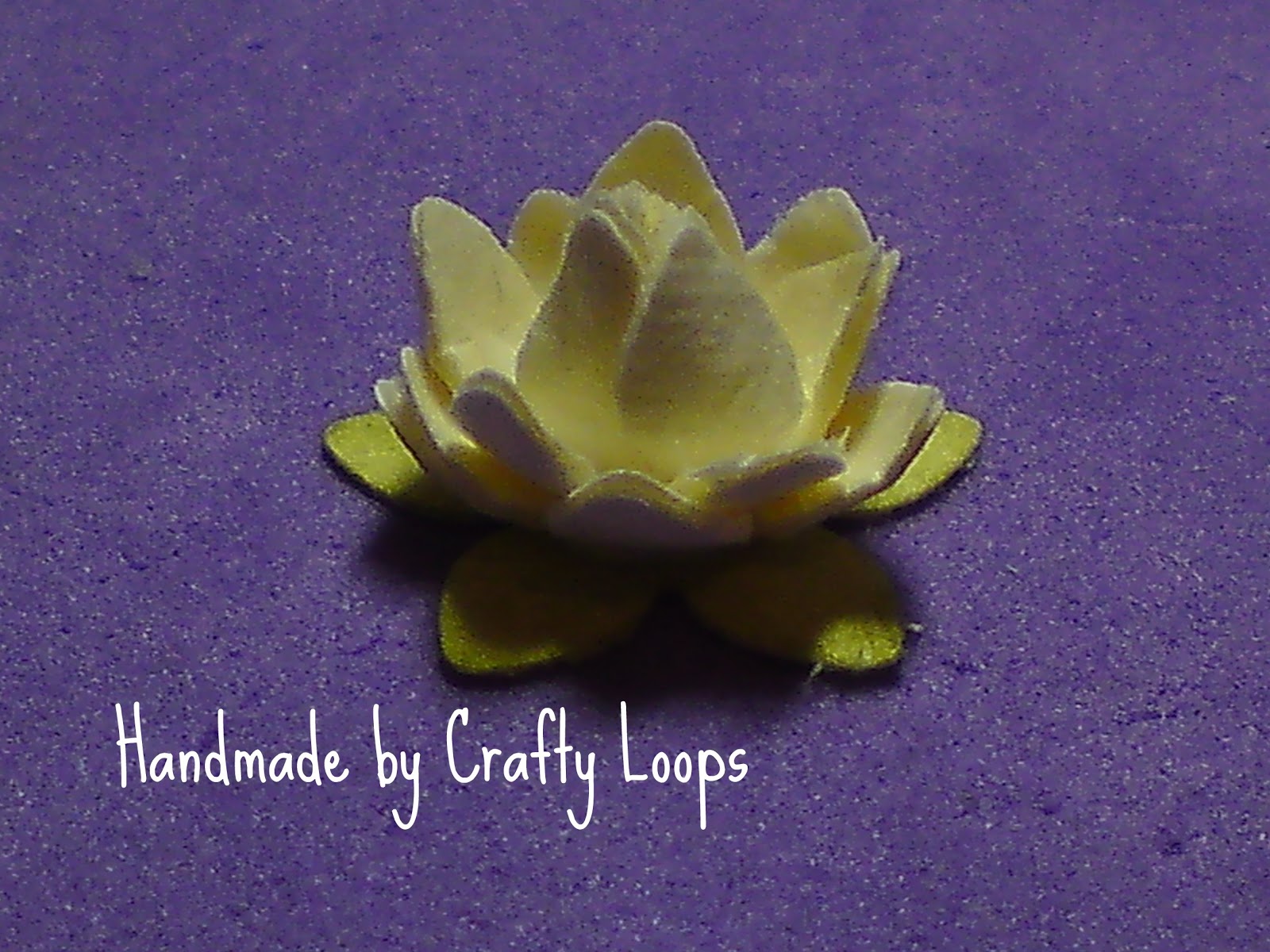Flower Tutorial - teeny tiny lotus flower