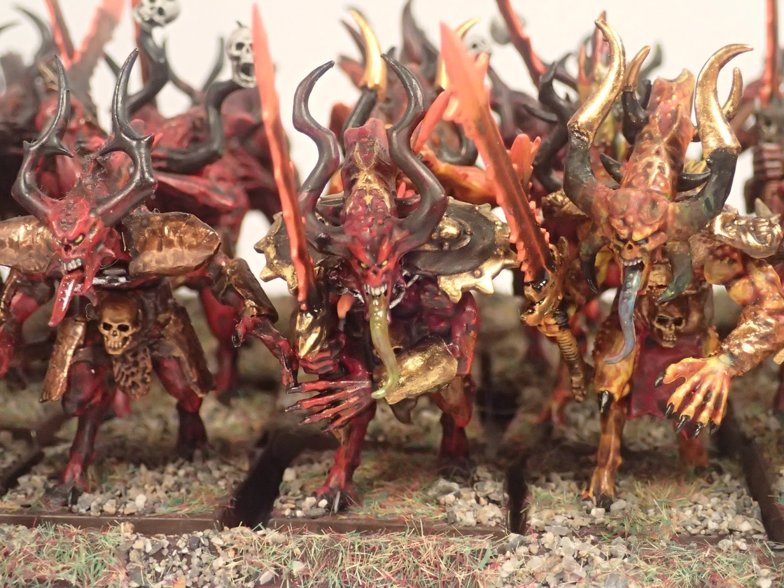 The Greater Army of Khorne: Converted Bloodletters in Armour