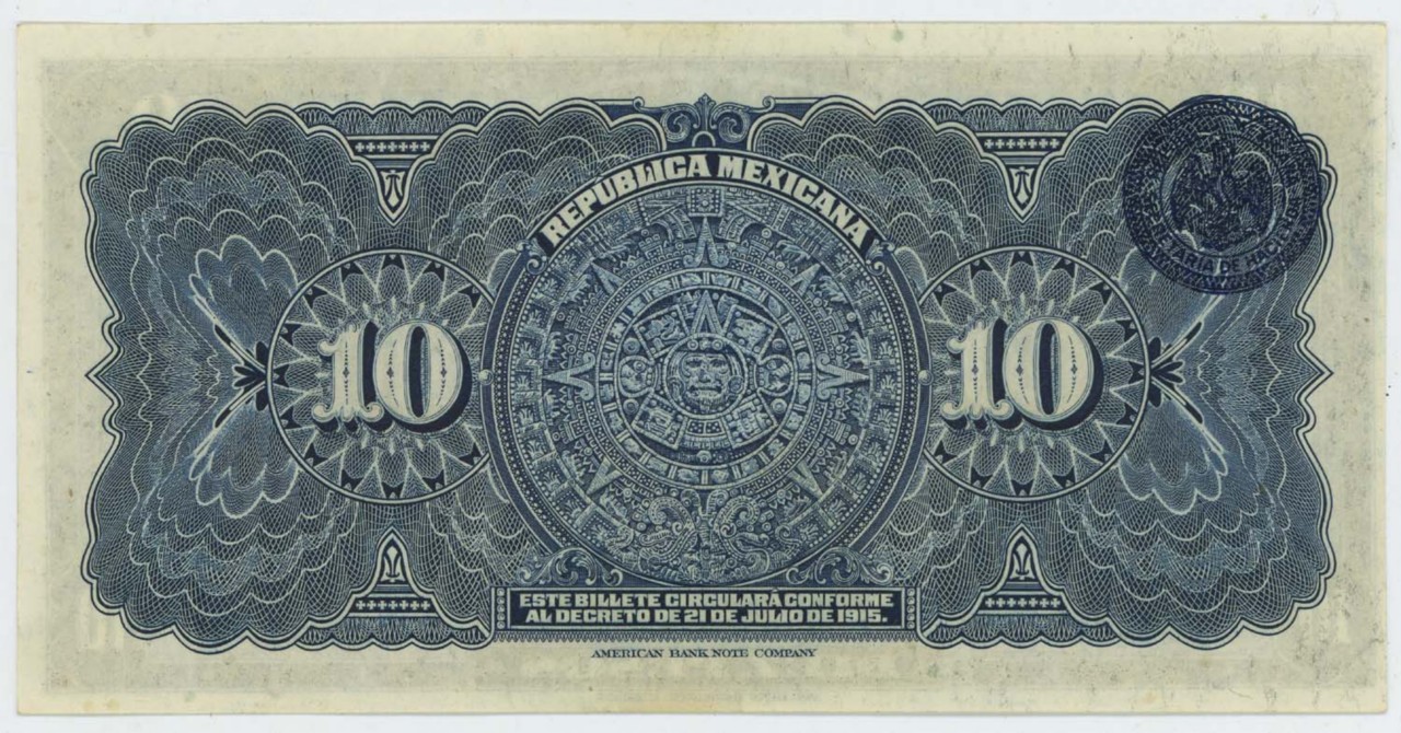 Mexico Banknotes 10 Pesos Note Of 1915 Money Of The Mexican Revolution mexico-banknotes-10-pesos-note-of-1915-money-of-the-mexican-revolution