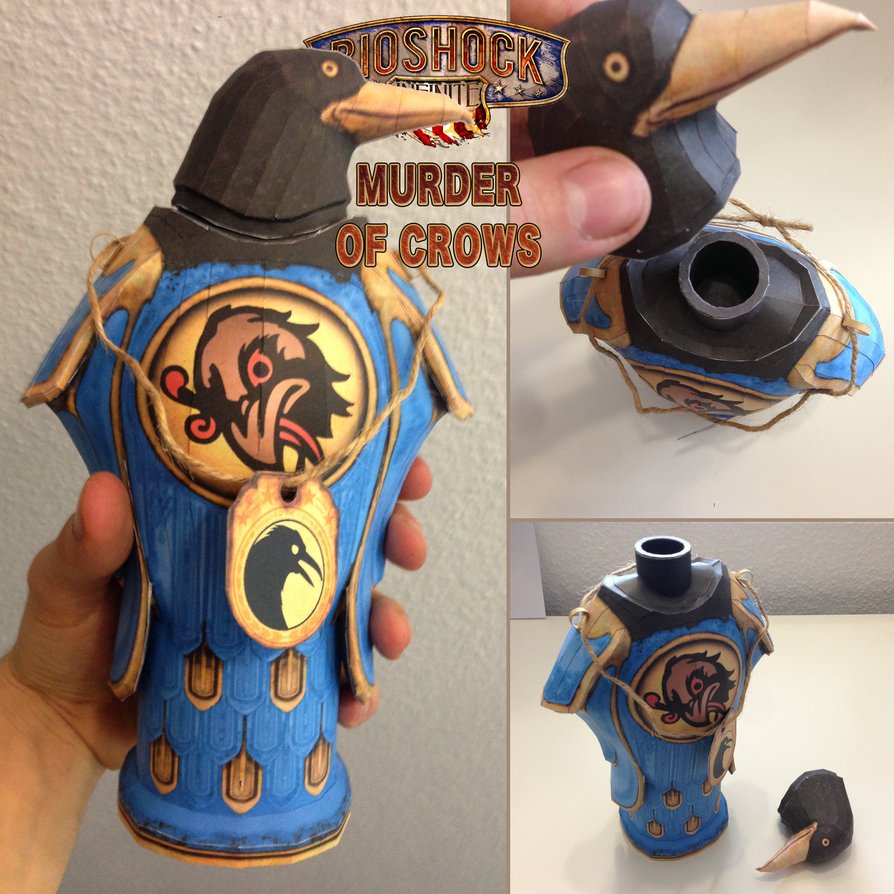 Bioshock Infinite - Murder of Crows Papercraft | Papercraft Paradise ...