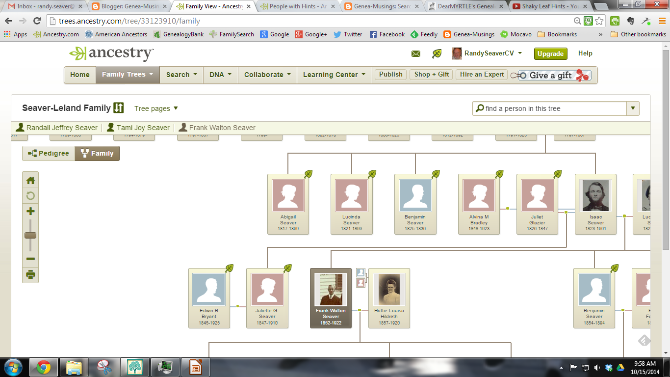 Genea-Musings: Finding Record Hints for Persons in a Specific Database ...