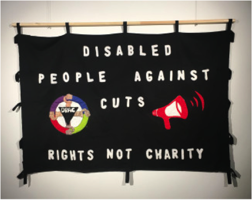 Banners of the UK Disabled People’s Movement