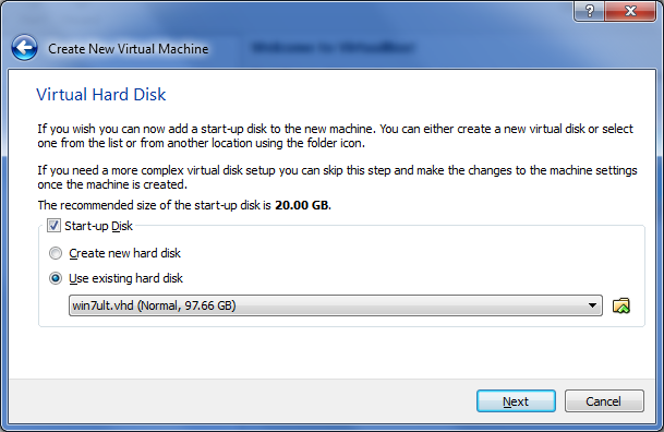 Coding Examples: Windows 7 Ultimate - Virtual Hard Disk