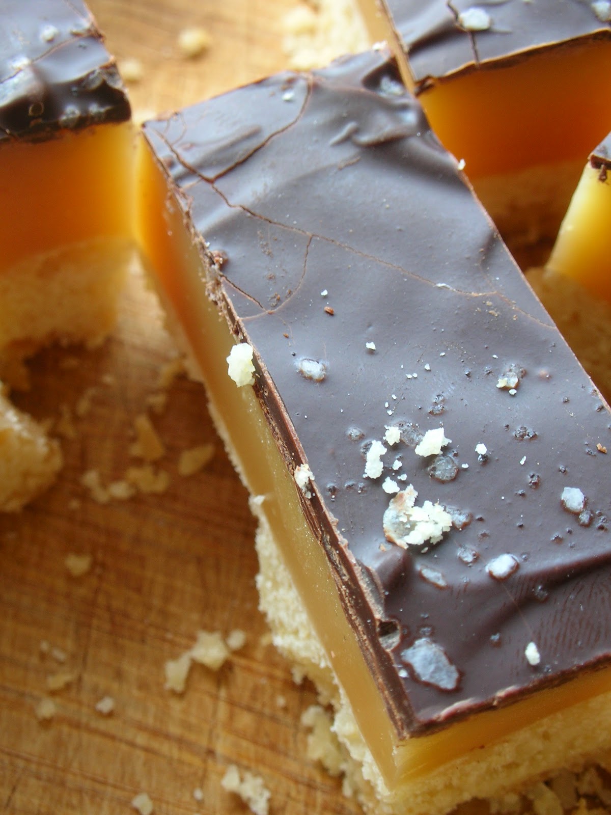 Salted Caramel Shortbread Bars