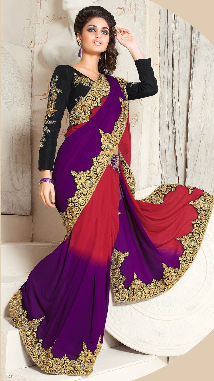 Latest Indian Bridal Saree 2013 l Party Wear Indian Saree Collection ...