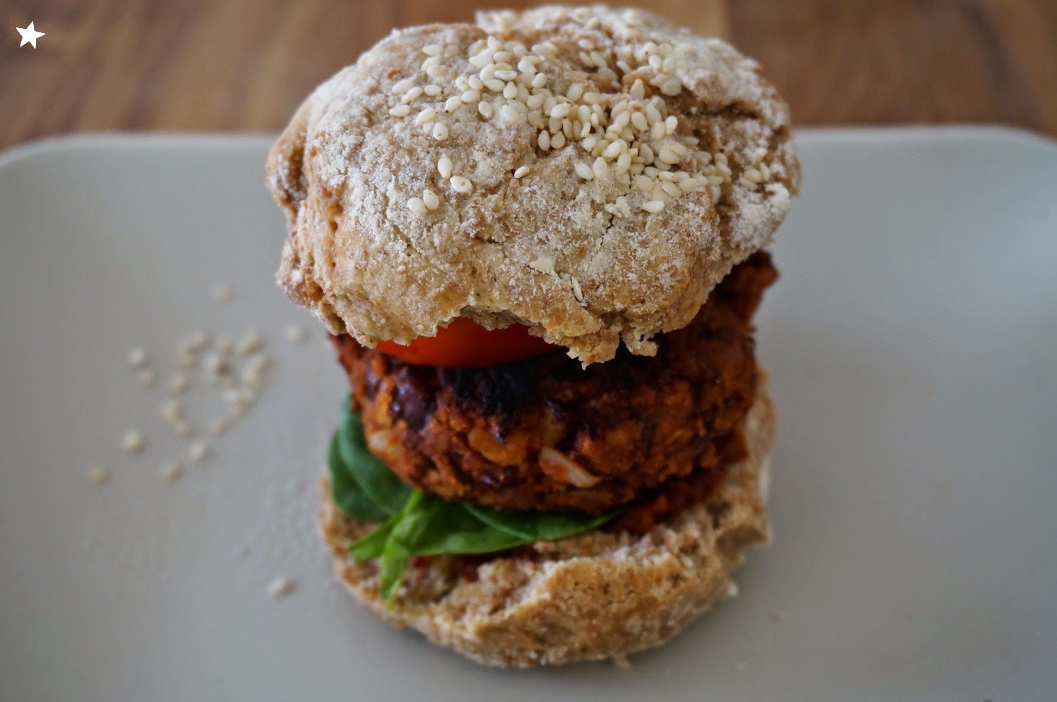 Farine d'étoiles: Burgers veggie au steak de haricots rouges
