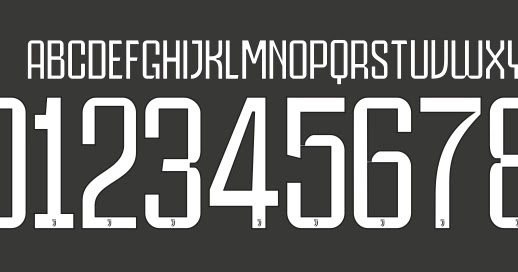 Font Number Football: Font Juventus 2017 2018