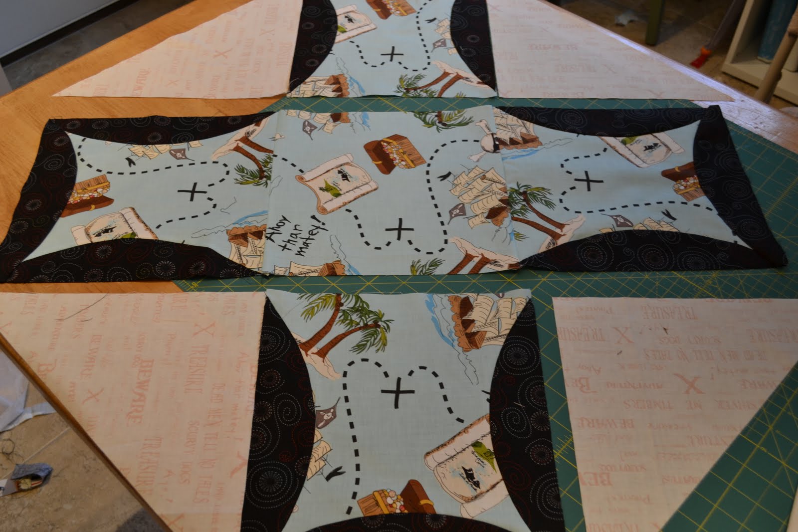 Essential Emily: "Pirate Map" quilt top instructions