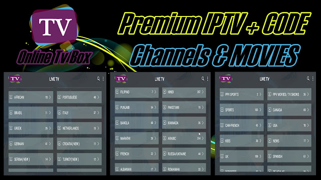 ONLINE TV BOX APK LIVE TV TO WATCH PREMIUM CHANNELS + ACTIVATION CODE ...